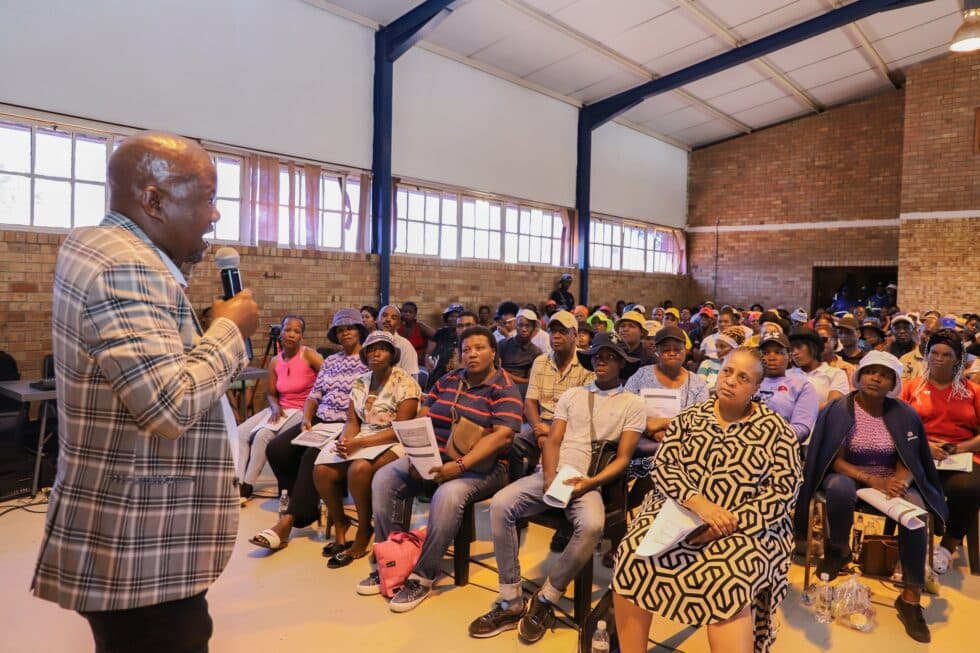 Hon Aron Motswana conducted public hearings on the North West Money ...